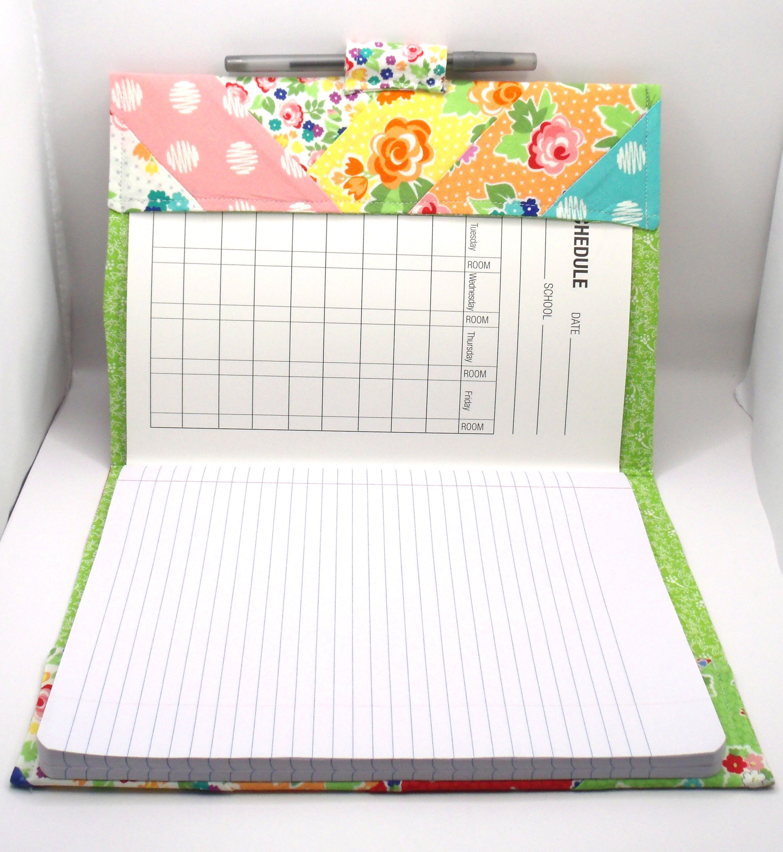 Brightly Braided Handmade French Braid Patchwork Composition Notebook ...