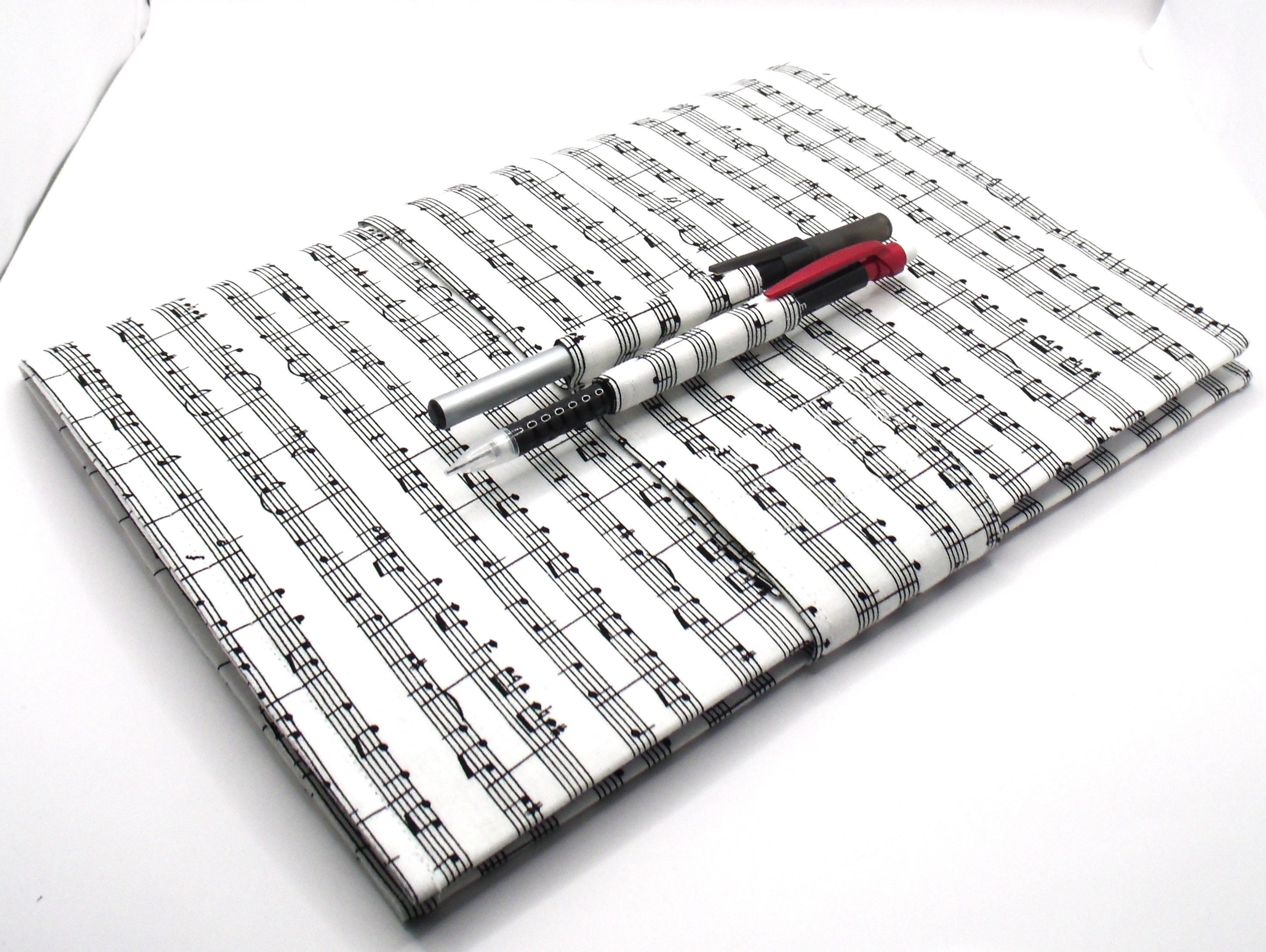 Musical Notes Handmade Composition Notebook Cover Set - Etsy