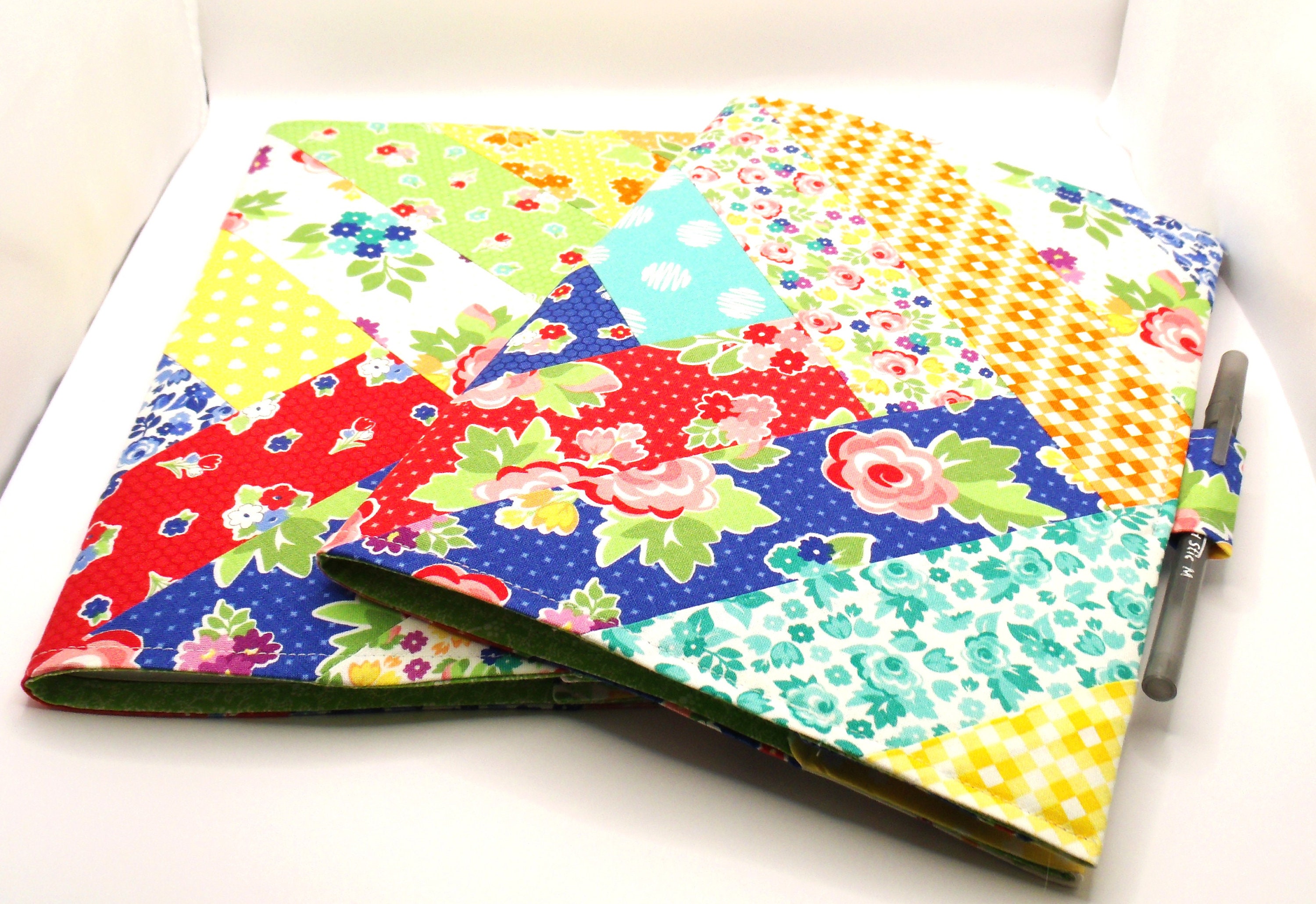 Brightly Braided Handmade French Braid Patchwork Composition Notebook ...