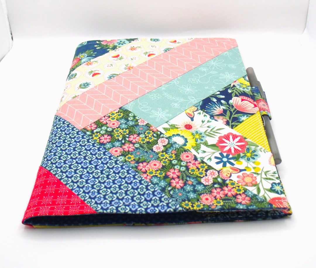 Vintage Floral Braided Patchwork Handmade Composition Notebook Cover ...