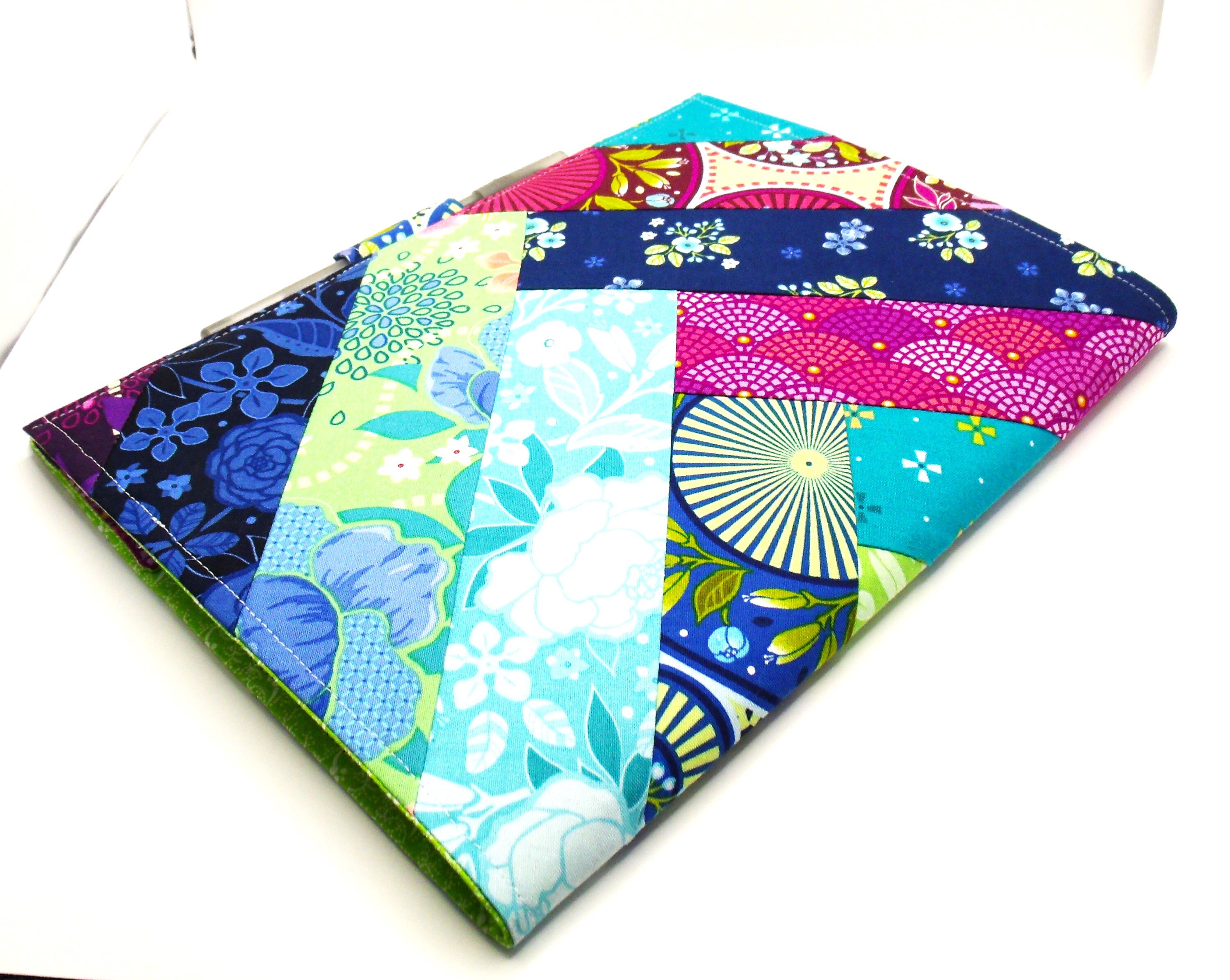 Purple Posies Handmade French Braid Patchwork Composition Notebook Set ...