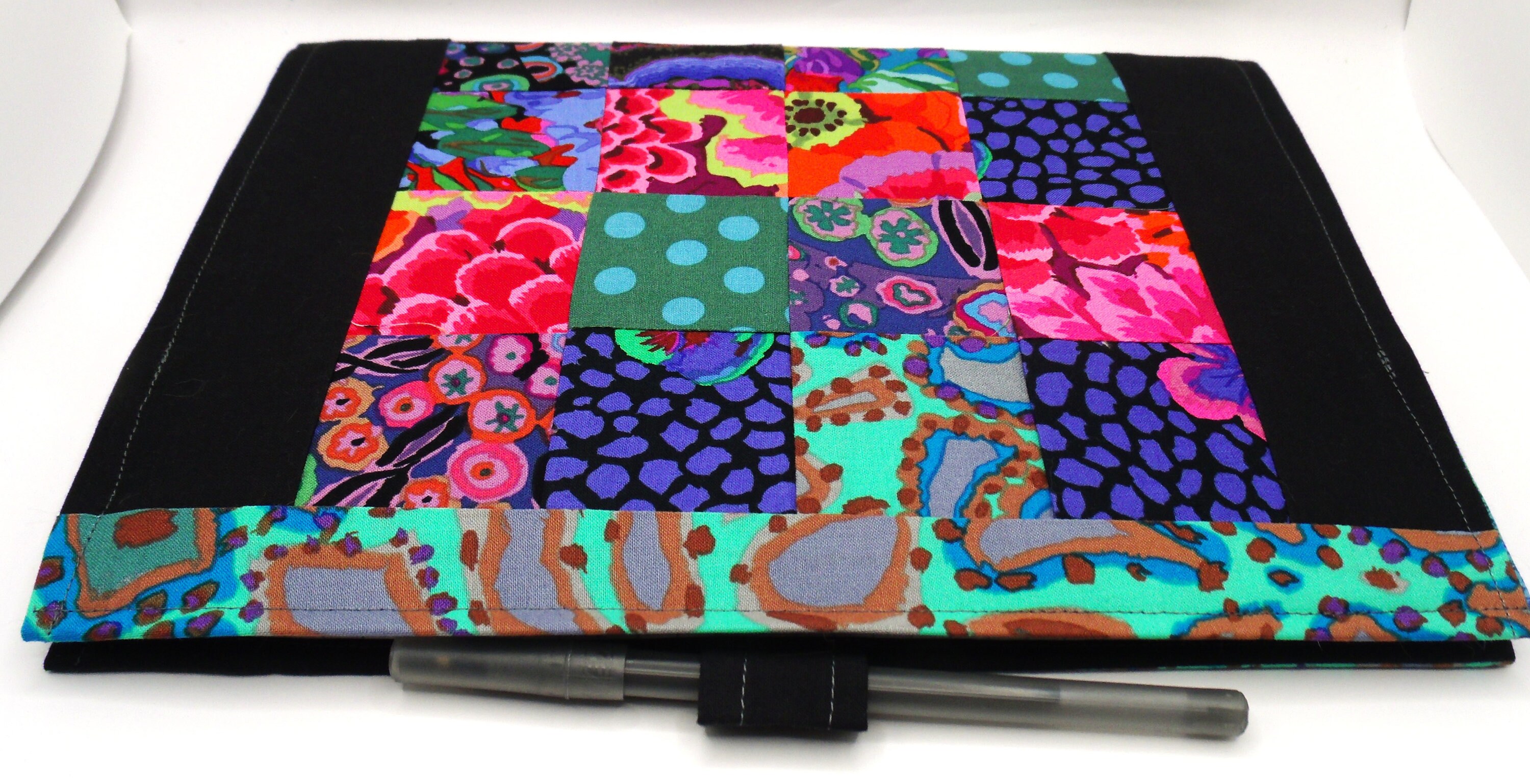 Wonky Star Quilt Block Handmade Patchwork Composition Notebook Cover Set - Etsy