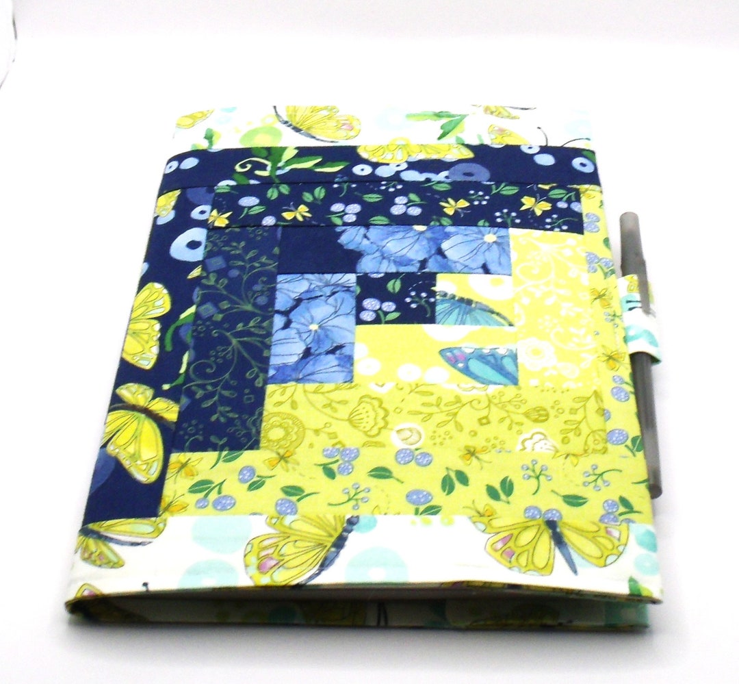 Summer Garden Log Cabin Patchwork Composition Notebook Cover Set - Etsy