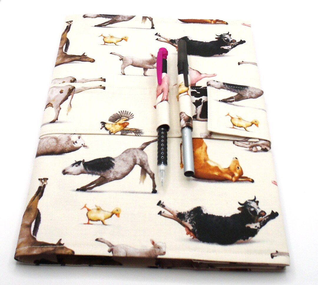 Barnyard Yoga Handmade Composition Notebook Cover Set - Etsy