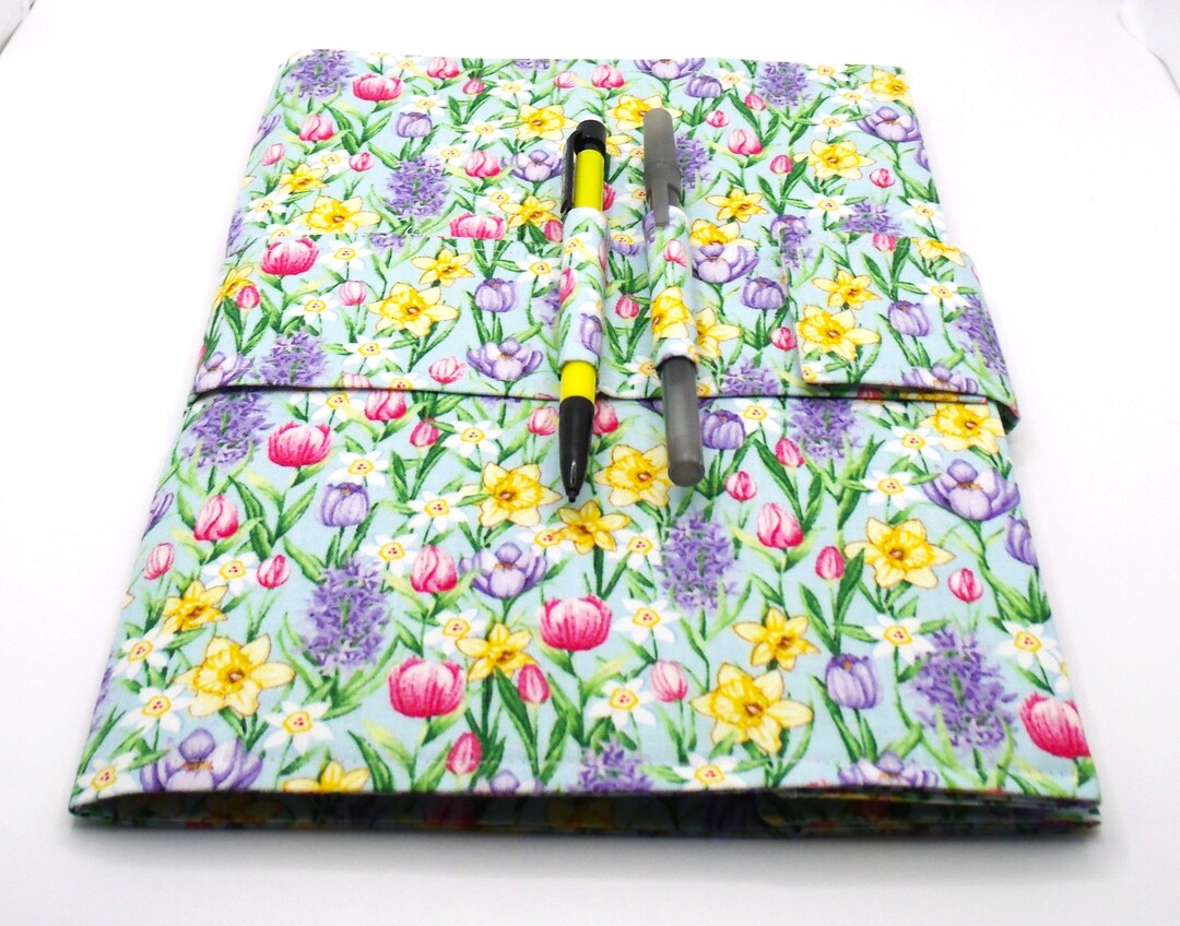 Finally Spring Floral Handmade Composition Notebook Cover Set - Etsy