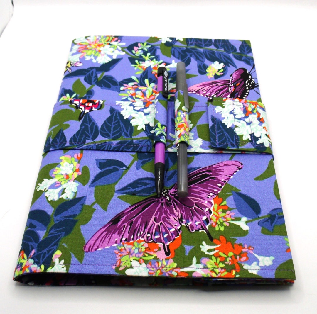 Honeysuckle Butterfly Handmade Composition Notebook Cover Set - Etsy