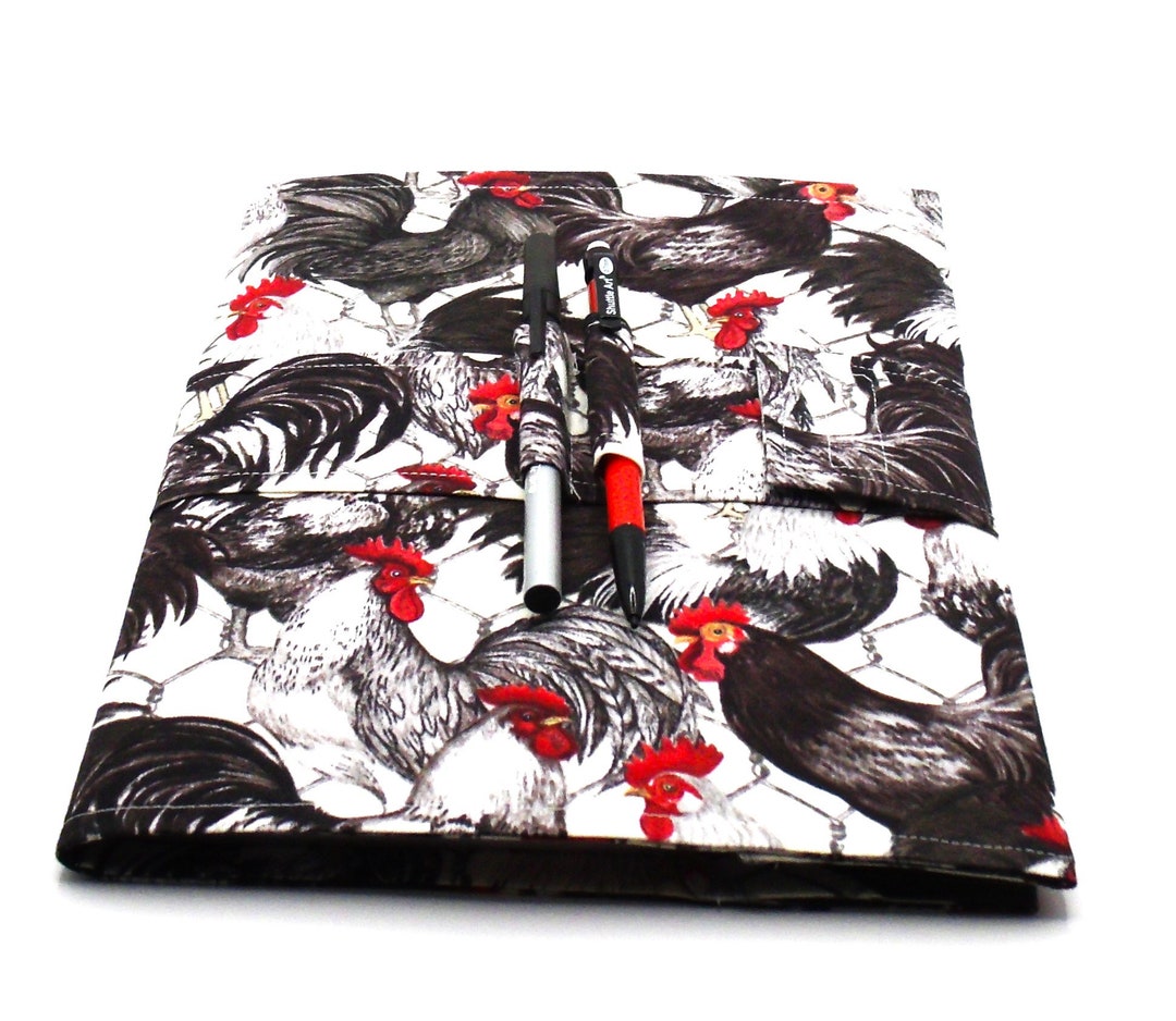 Roosters Handmade Composition Notebook Cover Set - Etsy