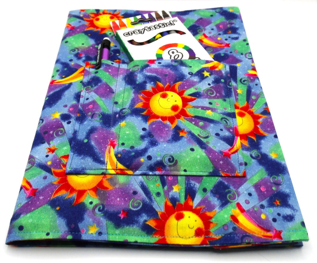 Sunshine and Shooting Stars Composition Notebook Cover Set With Crayons ...