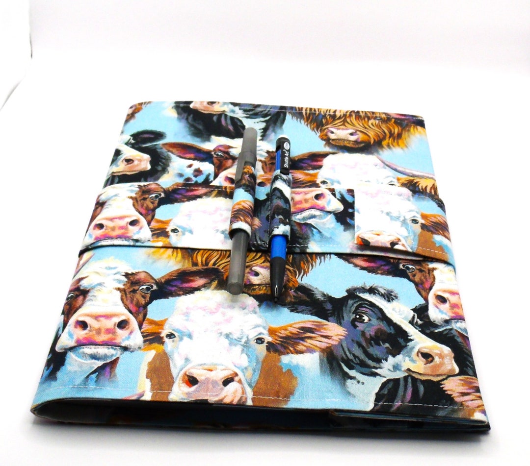 Cool Cows Handmade Composition Notebook Cover Set - Etsy