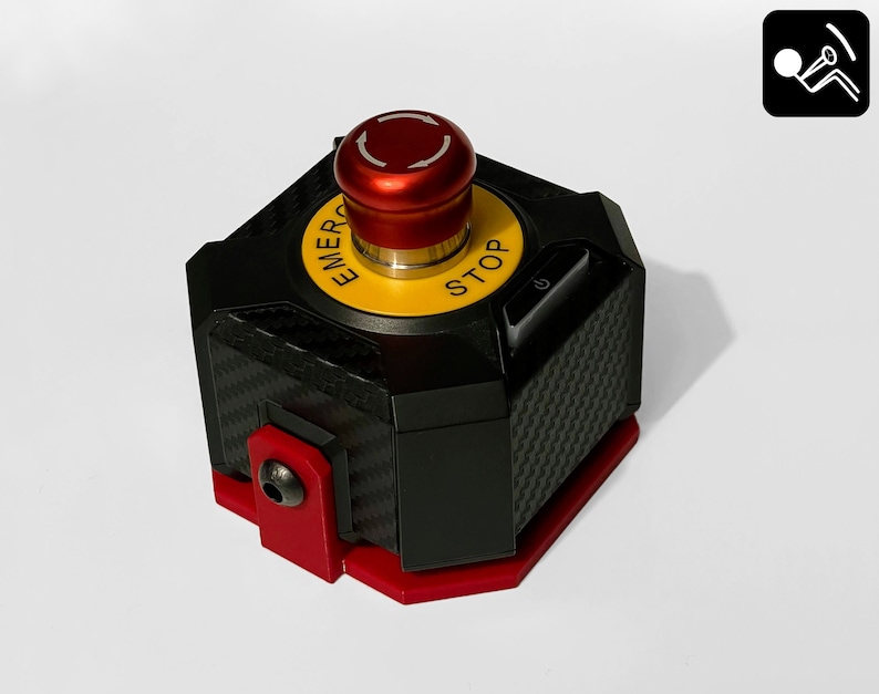 Fanatec Emergency Stop Power Button Mount for 8020 Sim Racing Rig - DD ...