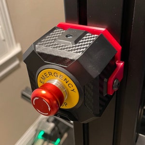 Fanatec Emergency Stop Power Button Mount for 8020 Sim Racing Rig DD ...