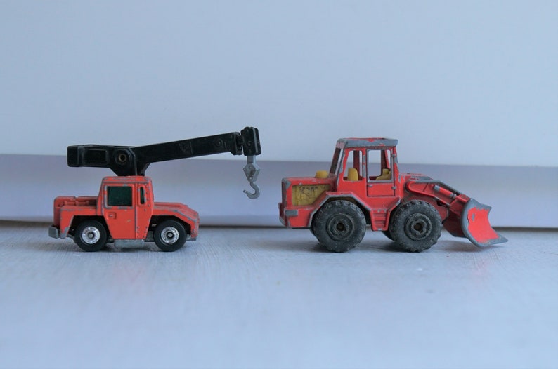 4 Vintage Diecast Toy Construction Vehicles, Mixed Manufacturers - Etsy