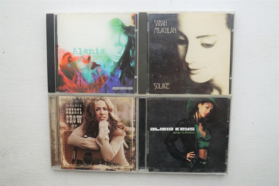 Set of 4 Music Cds Alanis Morissette Alicia Keys Sarah - Etsy