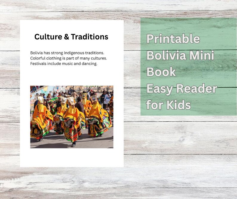 Bolivia Bundle for Kids | Bolivia Country Study Printable | Geography ...