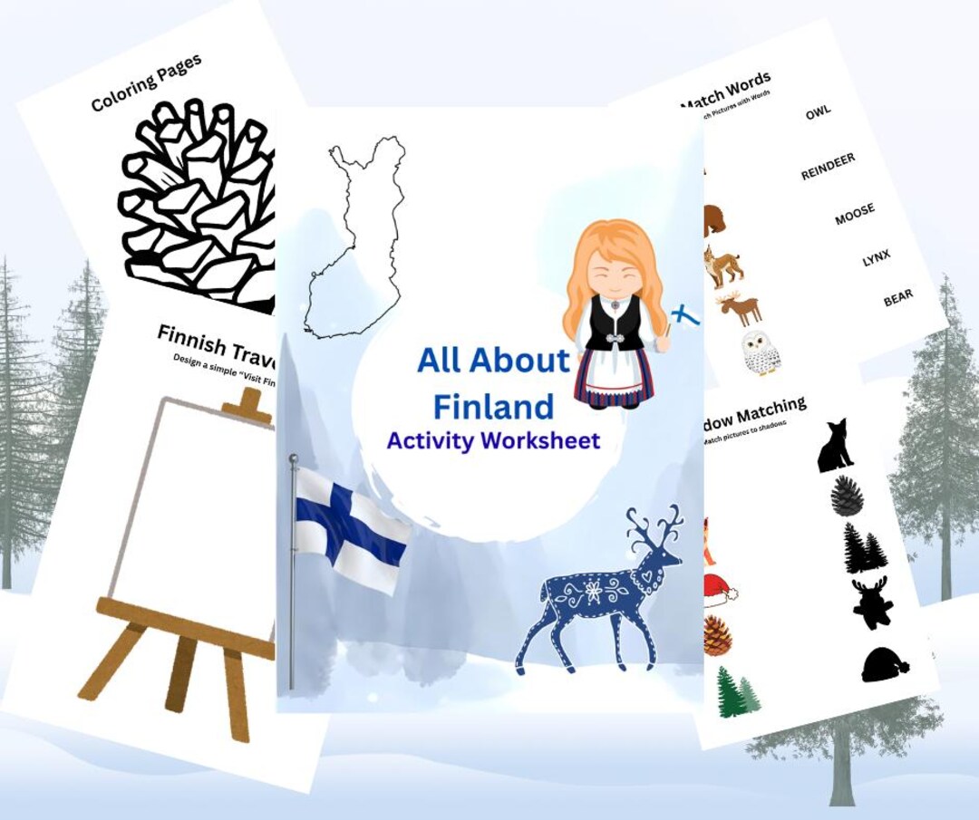 All About Finland Printable Worksheet Pack | Fun Geography & Culture ...