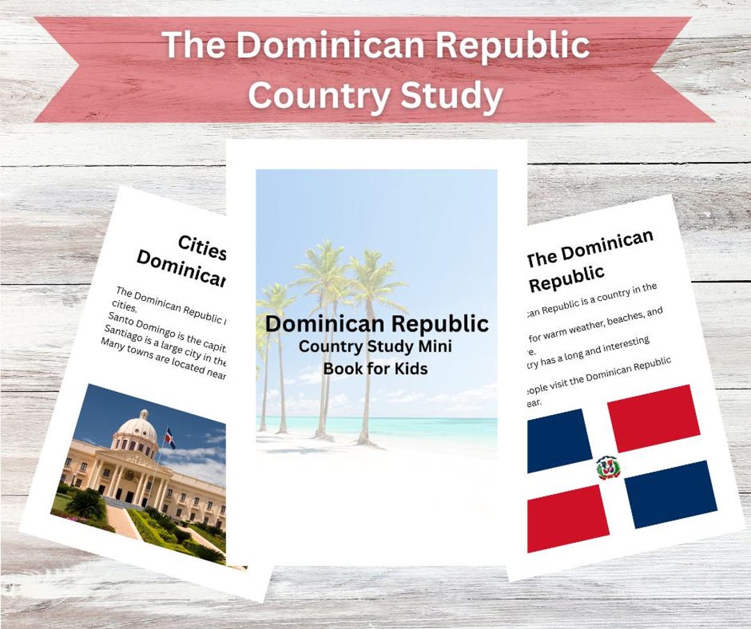 Dominican Republic Country Study Mini Book for Kids | Caribbean ...