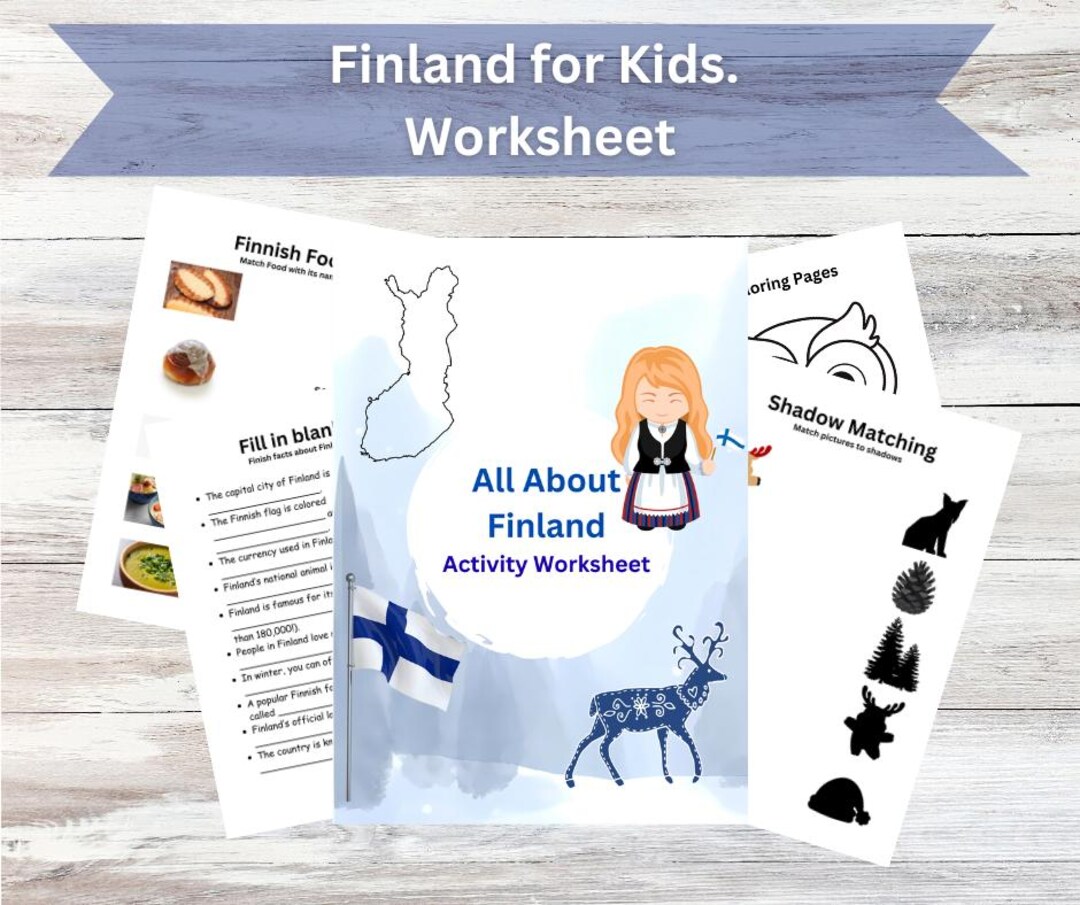 All About Finland Printable Worksheet Pack | Fun Geography & Culture ...