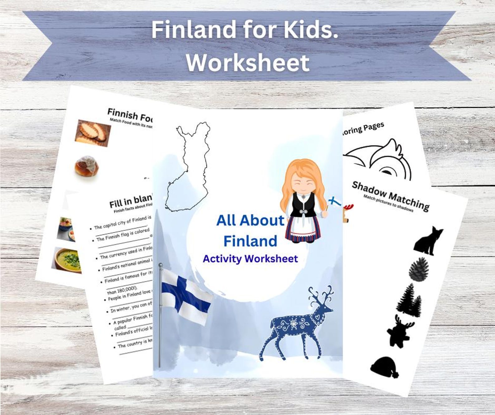 All About Finland Printable Worksheet Pack | Fun Geography & Culture ...