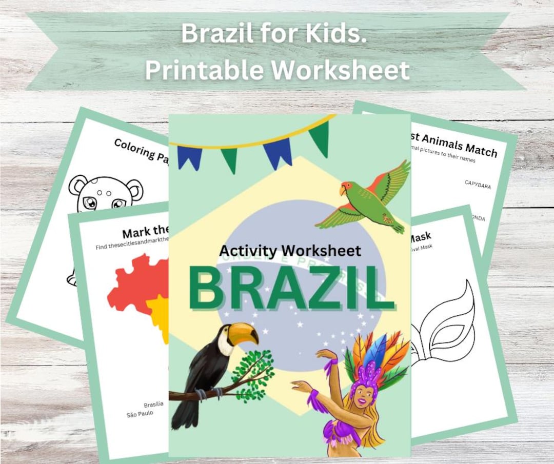 Brazil Activity Worksheets for Kids | Geography, Culture & Quiz ...