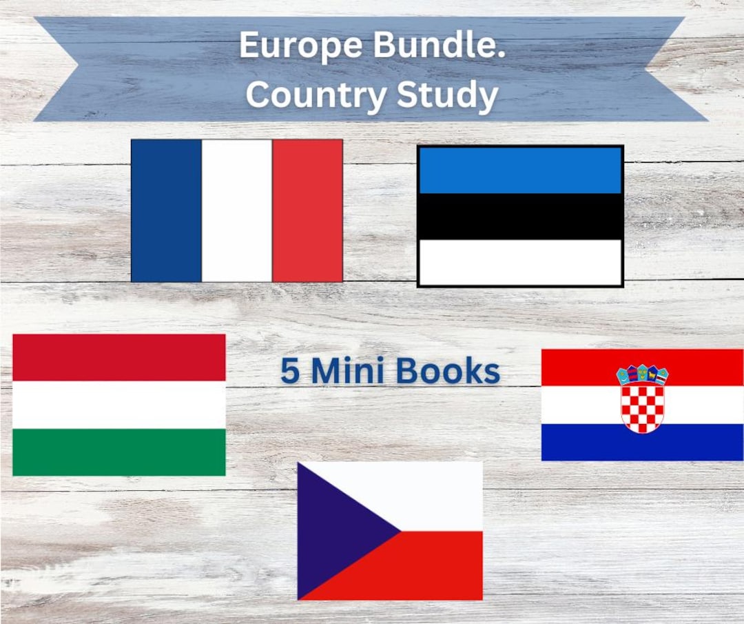 Europe Country Study Mini Book Bundle for Kids | 5 Countries Geography ...