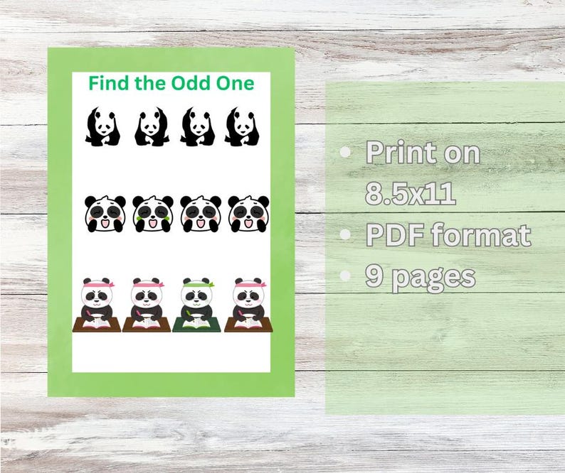 All About Pandas | Printable Activity Pages for Early Learners - Etsy