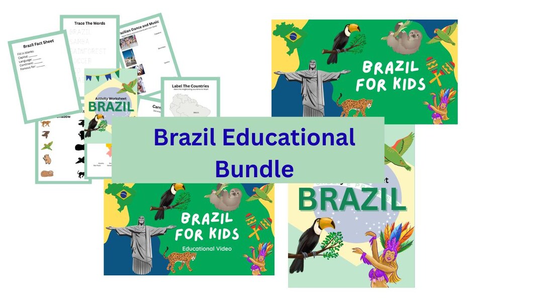Brazil Educational Bundle | 5-day Lesson Plan for Kids | Activities ...