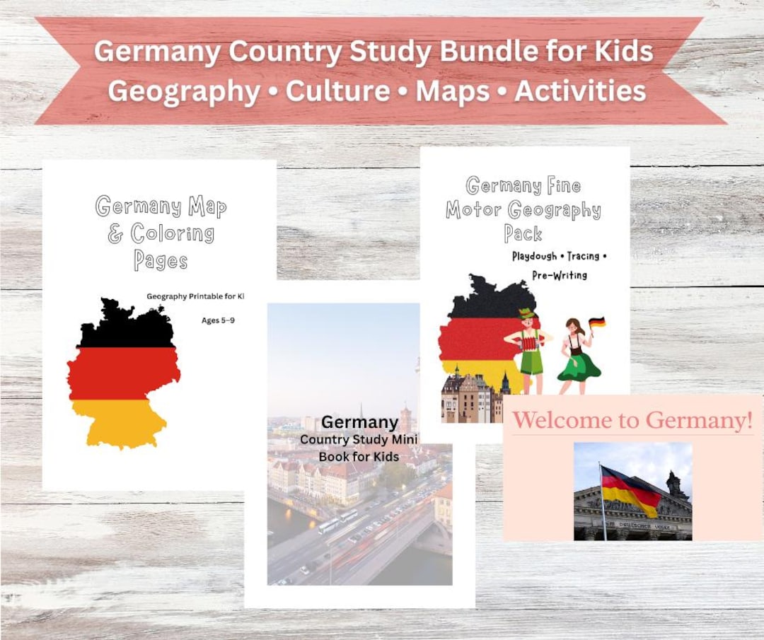 Germany Country Study Bundle for Kids | Germany Geography Worksheets ...