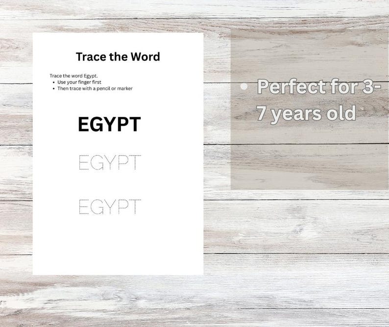 Egypt Fine Motor Geography Pack for Kids | Preschool & Kindergarten ...