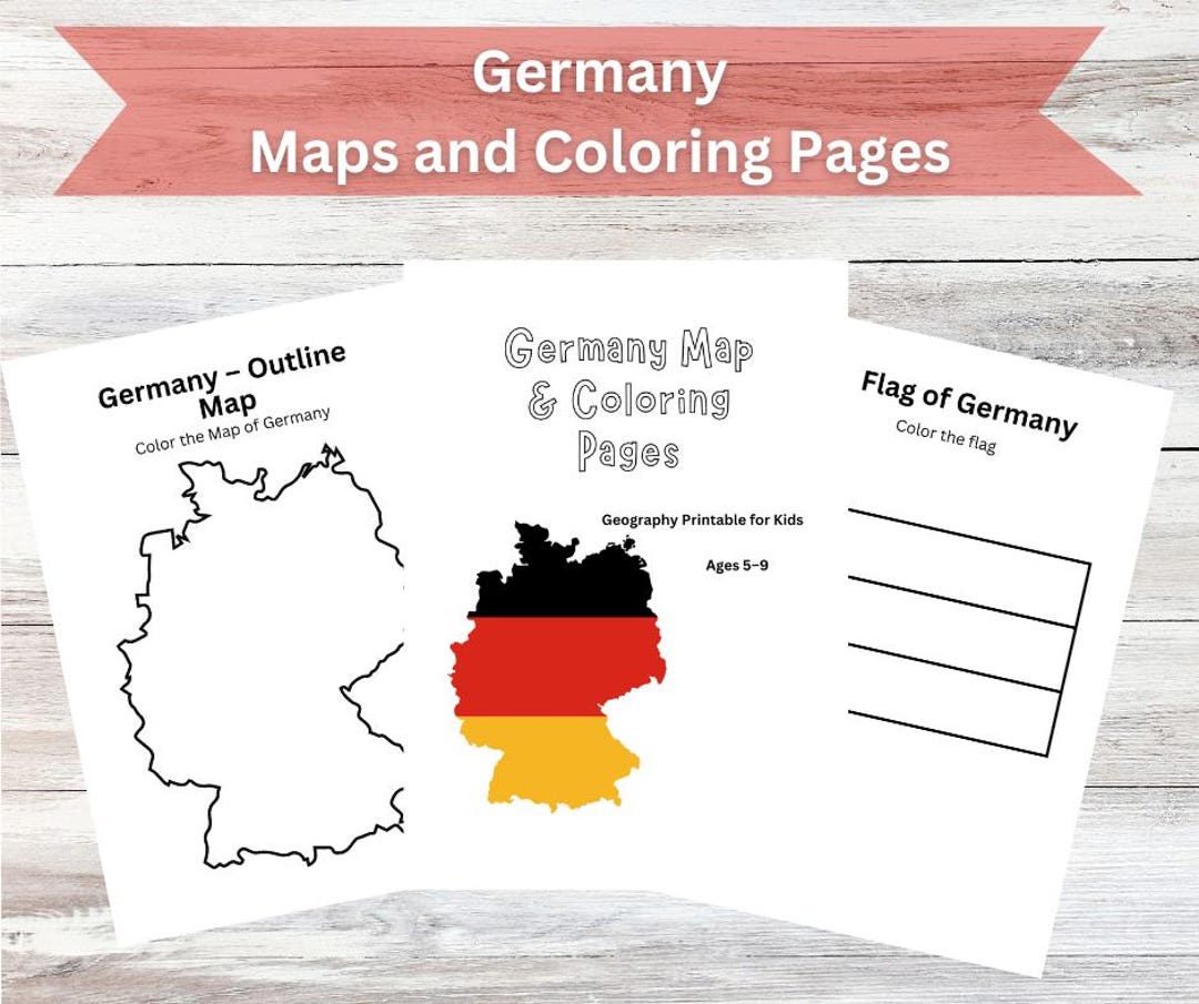 Germany Coloring Pages for Kids | Germany Geography Worksheets | Europe ...