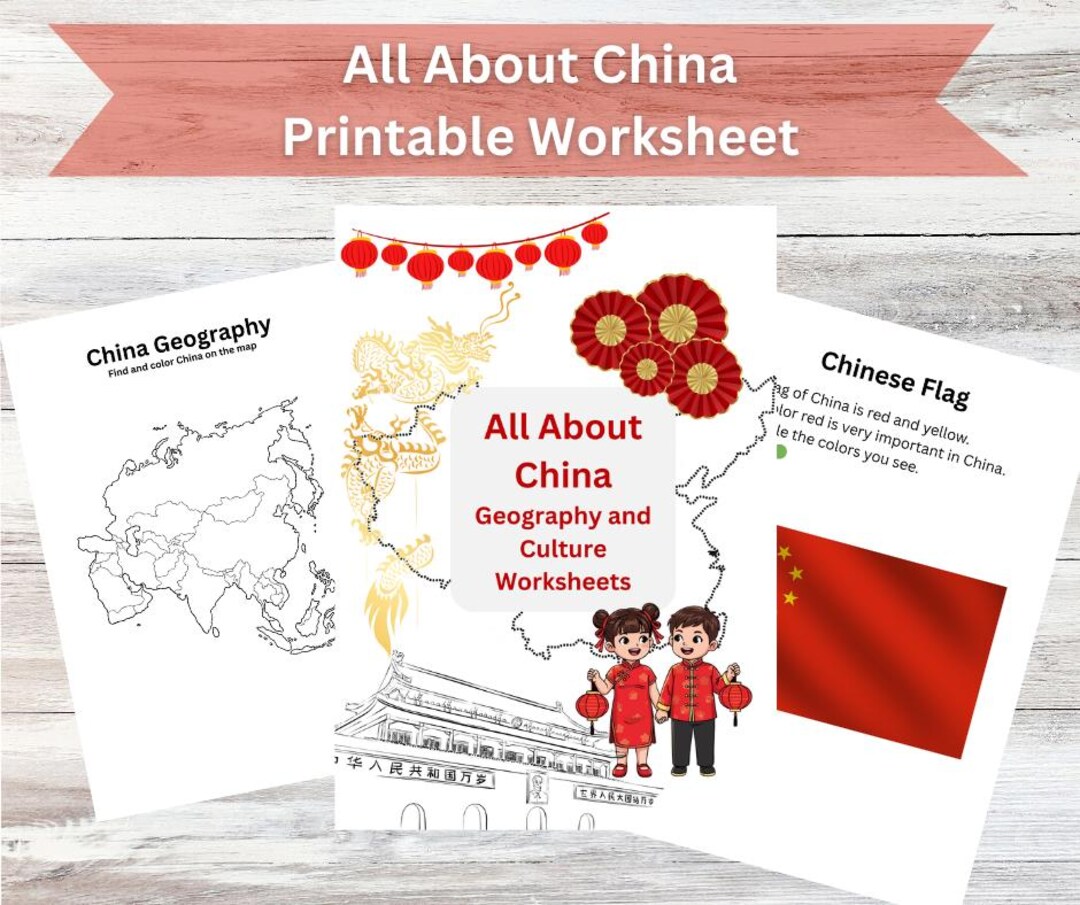 All About China Worksheets | Country Study, Geography, Culture ...