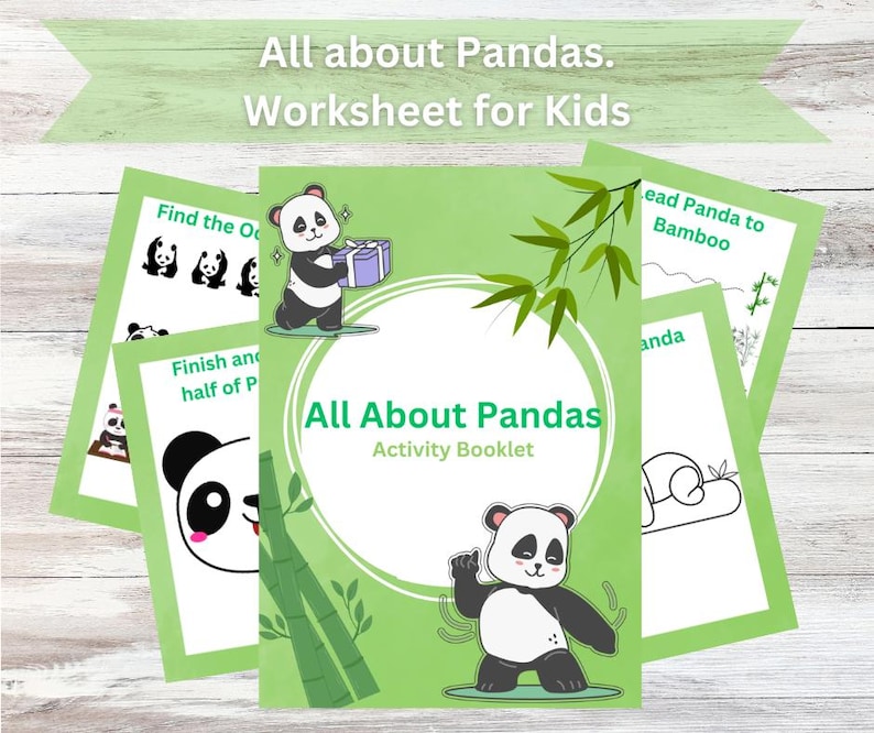 All About Pandas | Printable Activity Pages for Early Learners - Etsy