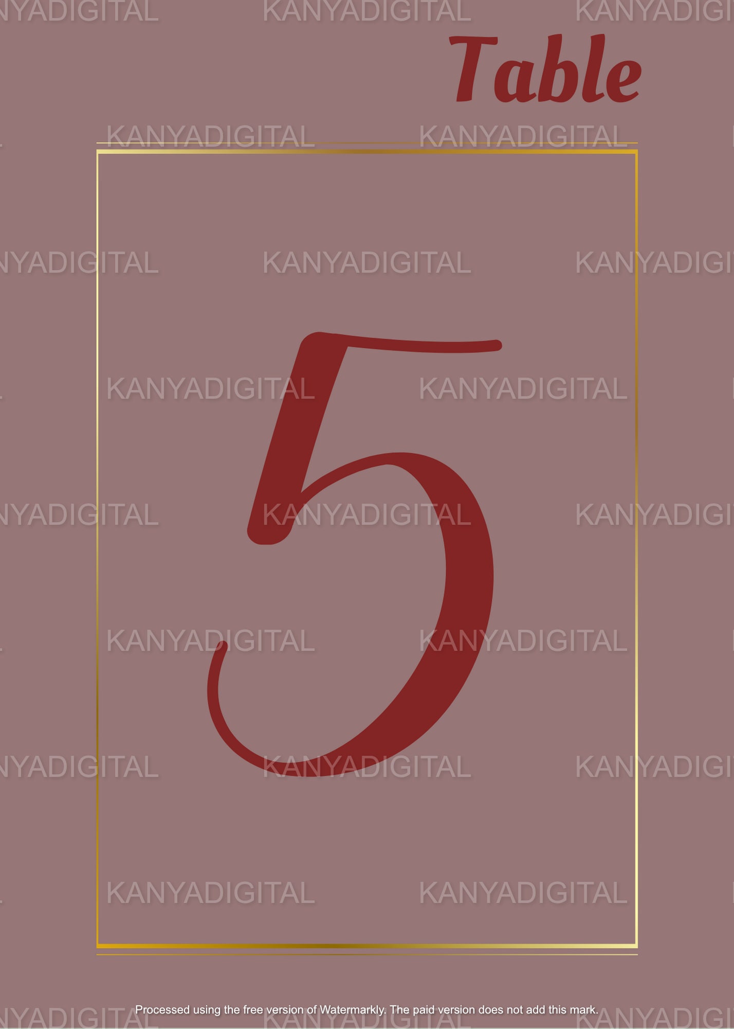 Ava's Custom Minimalist Printable Wedding,modern Table Numbers ...