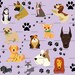 Cute Dog Digital Papers Puppy Scrapbook Papers Dog Patterns Seamless ...