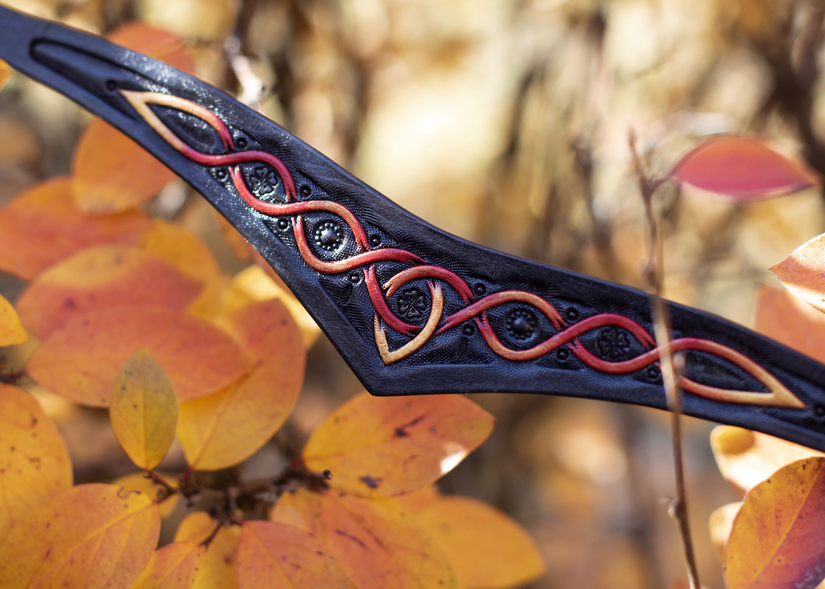Gothic Phoenix Leather Choker: Black Collar Necklace - Etsy