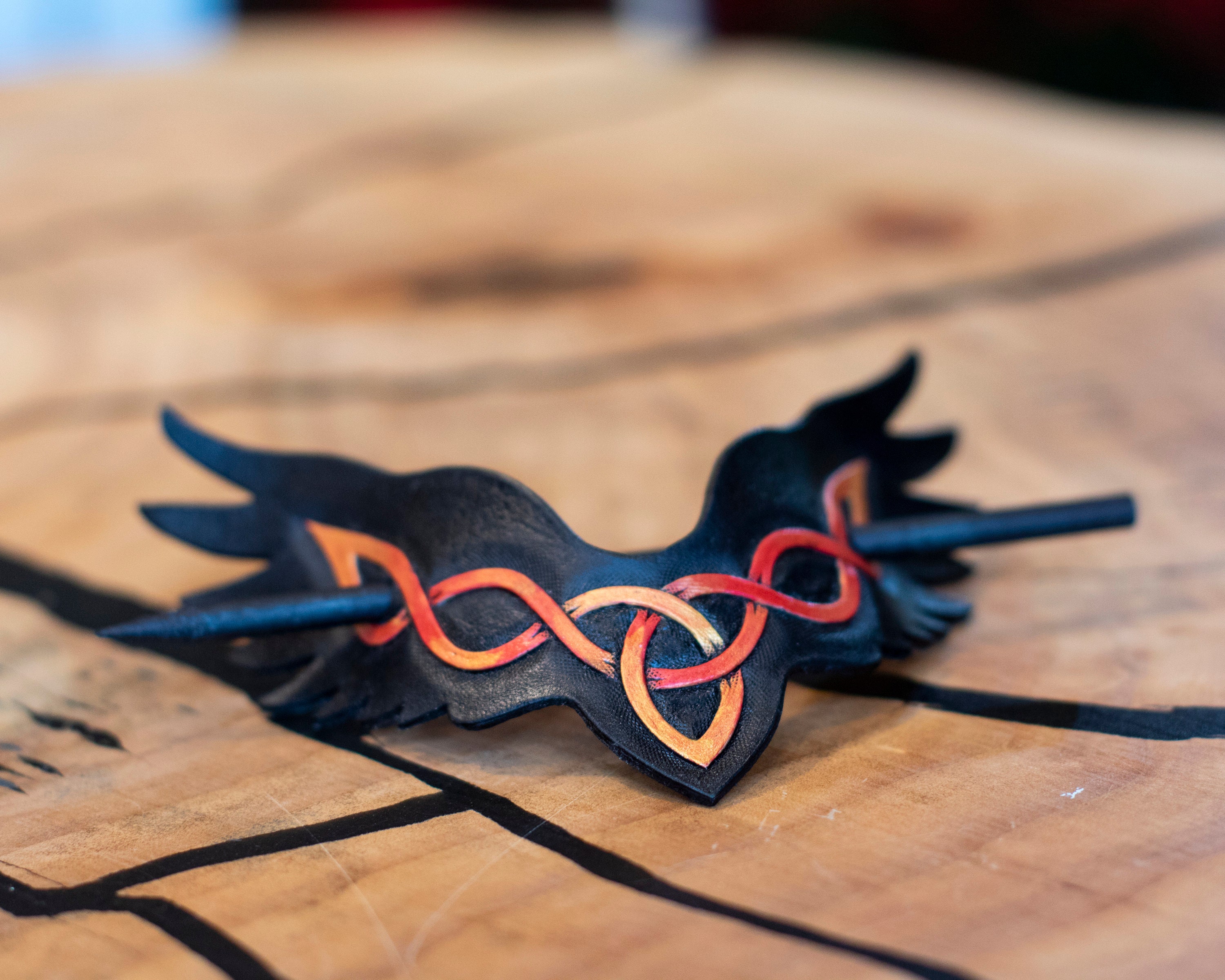 Barrette With Celtic Phoenix. Celtic Hair Jewelry for Women. - Etsy