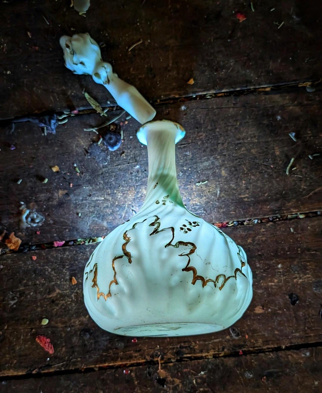 Victorian Milk Glass Apothecary Genie Bottle - Antique / Potions ...