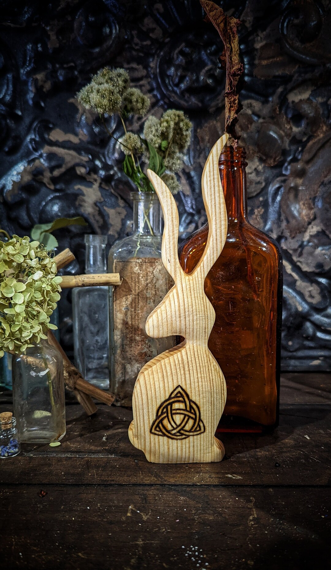 Wood Hares Witch Altar Witchcraft Pagan Celtic Ostara Spring Goddess ...