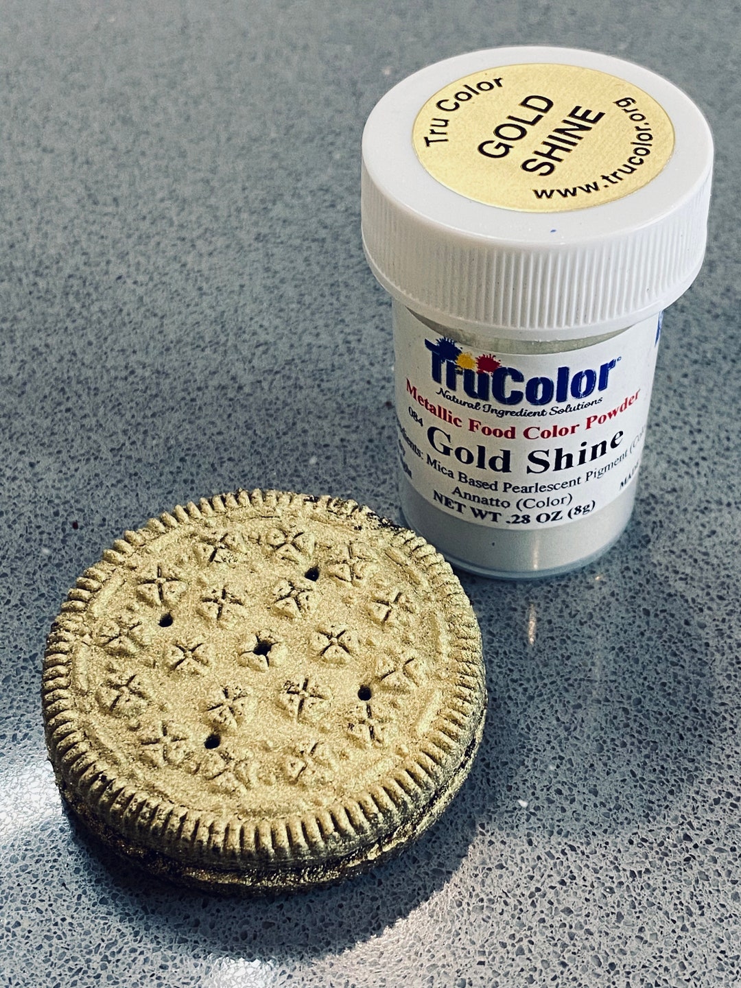 Gold Metallic Food Color Powder, Edible Airbrush Paint - Etsy
