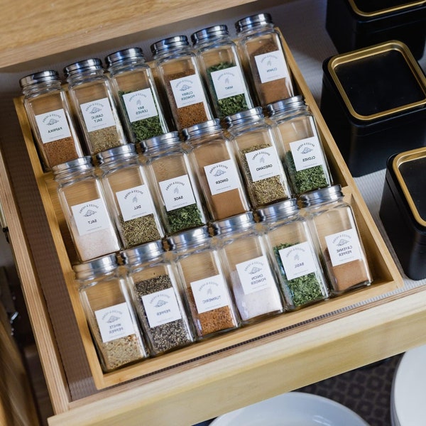 Spice Drawer Organizer - Etsy