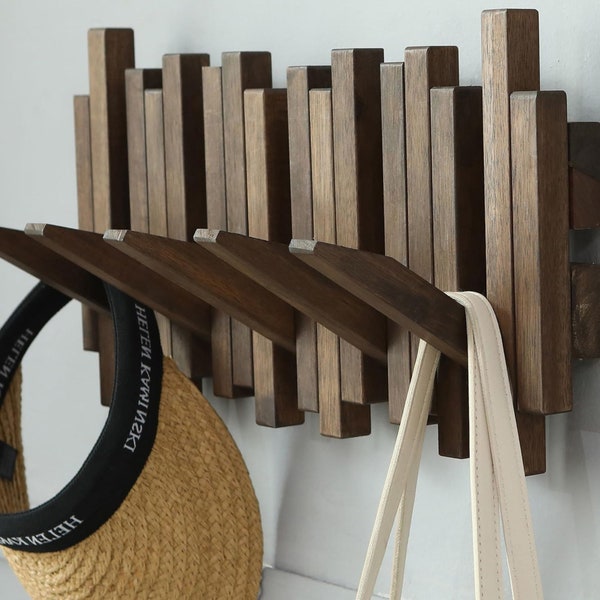 Wooden Wall Mounted Piano Coat Rack - Etsy