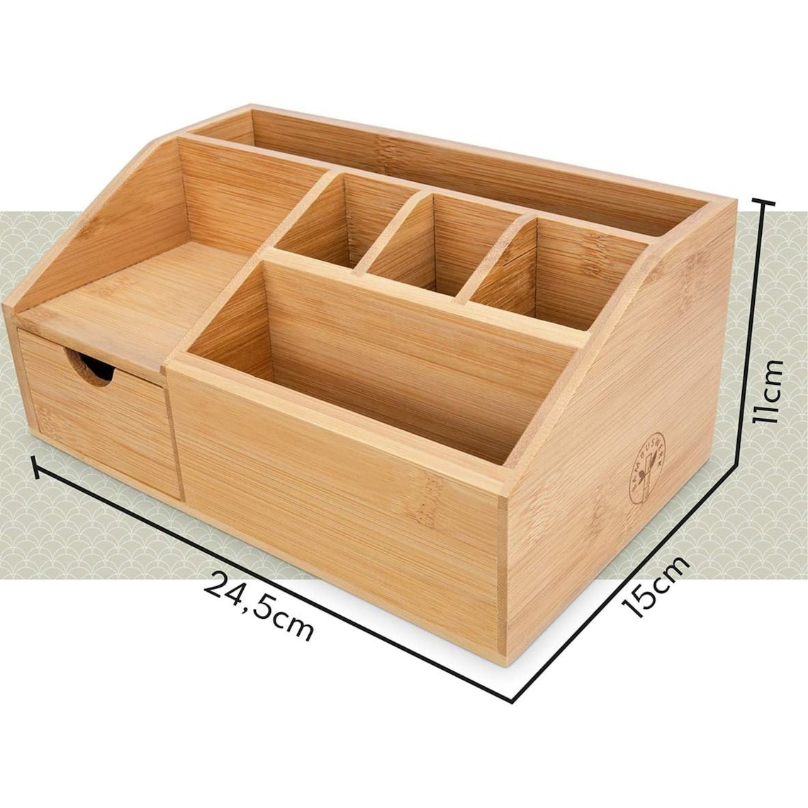 Wooden Desktop Organizer With Drawers Cute Desk Organizer With Pen ...