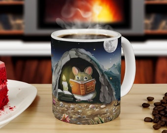 Cute Hungry Mouse Will Work for Cheese Sign in Mouse Hole Wall Decal ...