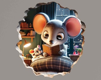 Miniature 'no Cats' Mouse Hole Wall Sticker / Decal - Etsy Ireland