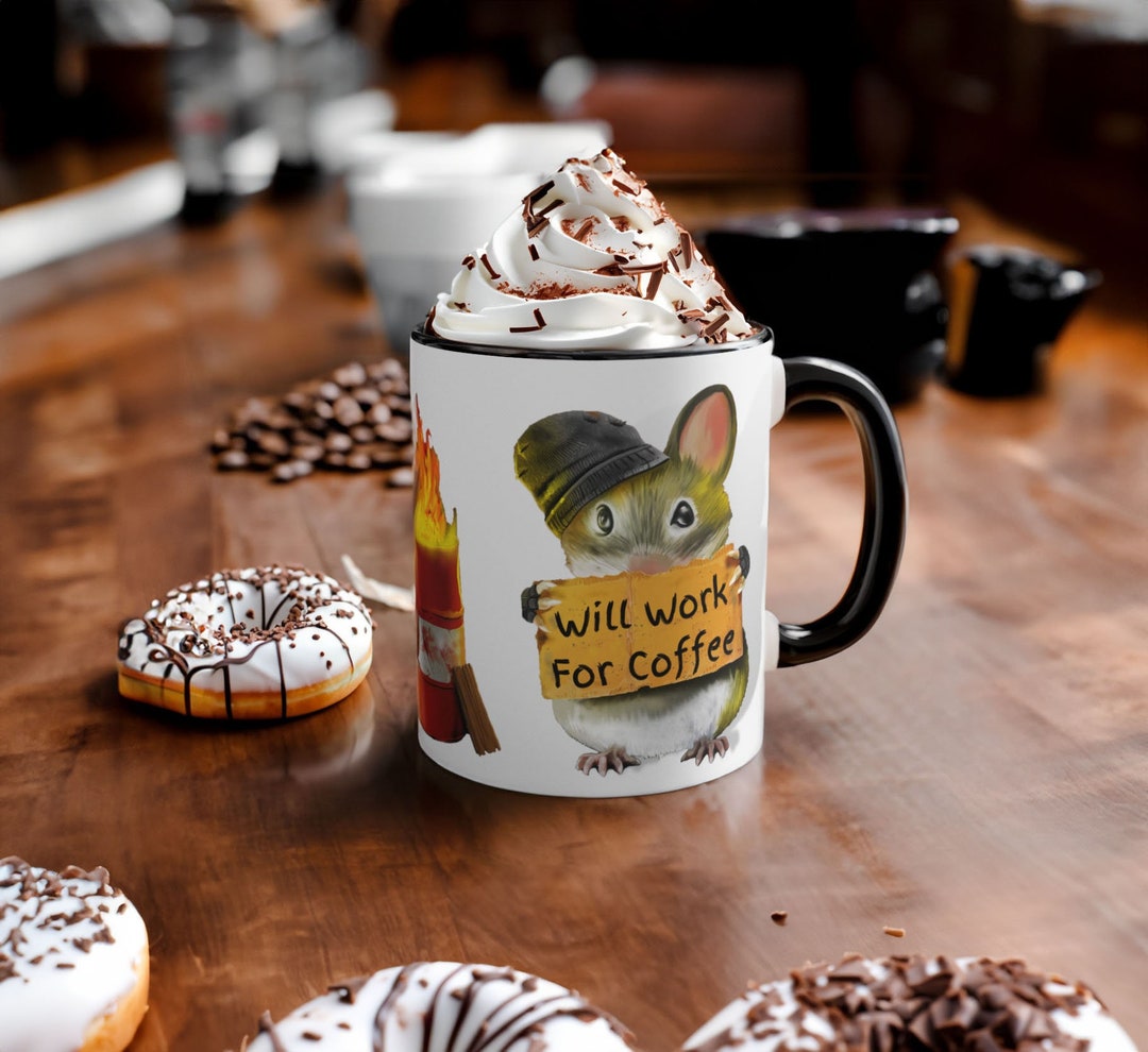 Funny Hungry Mouse Mug, Secret Santa Gift, Joke Mug, Unique Hungry Mice ...