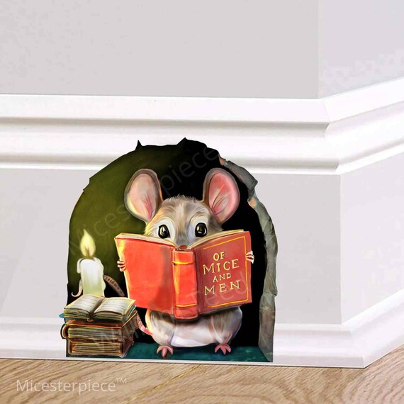 Mouse Reading A Book