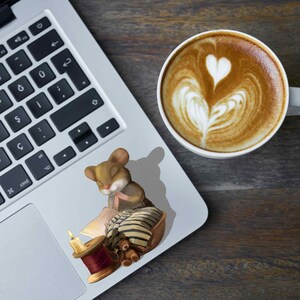 Mouse Praying Before Bedtime - 3D Praying Mouse - 3D Wall Sticker ...