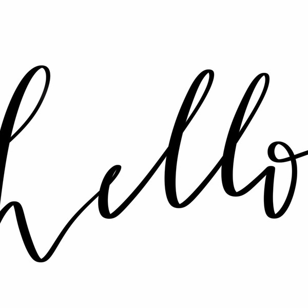 Hello Greeting Card - Etsy