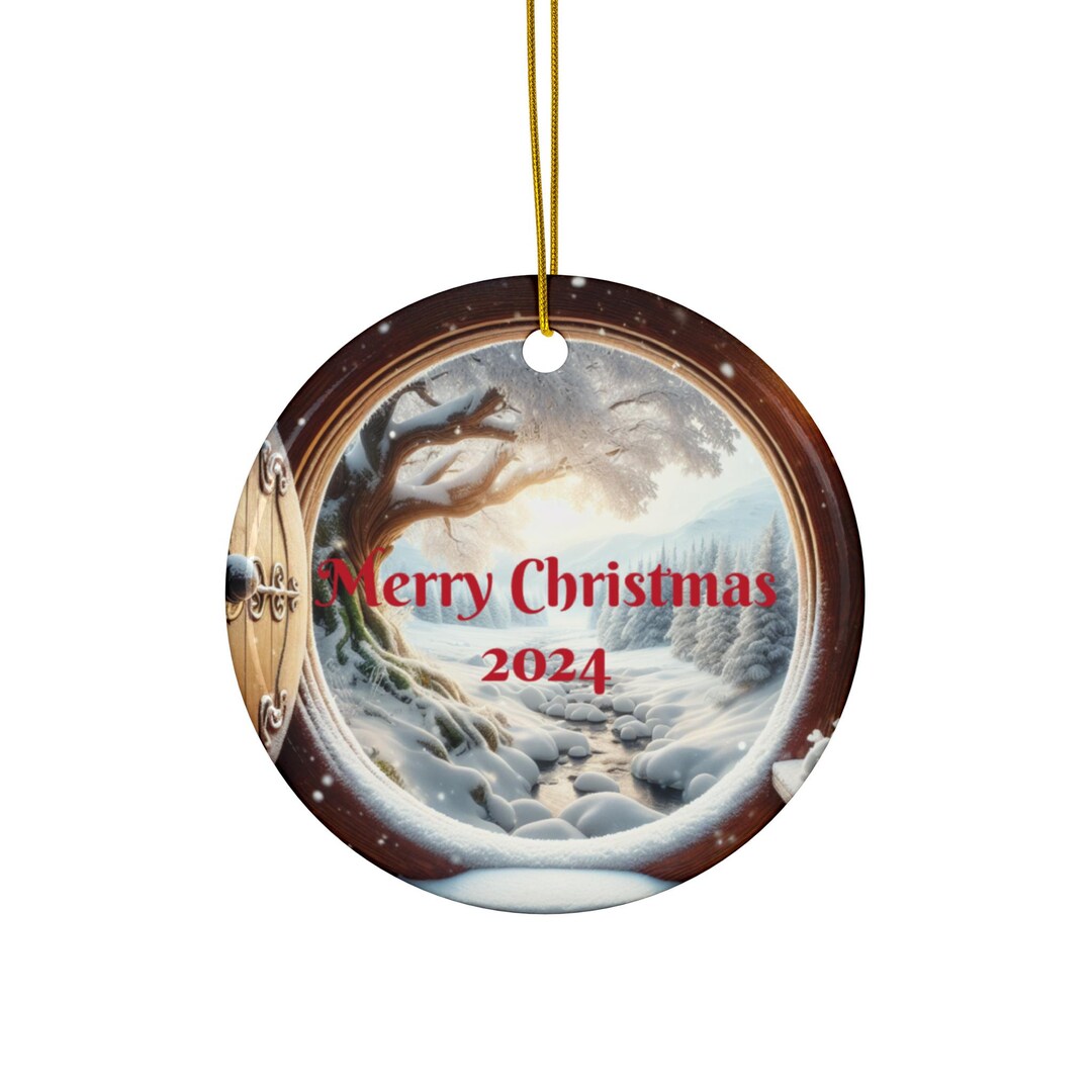 Hobbit Door Christmas Ornament, Bookish Gift, LOTR Decor, Home ...