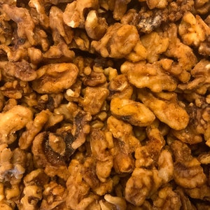 Sweet & Spicy Roasted Walnuts: Gourmet Cinnamon Cayenne Snack - Etsy