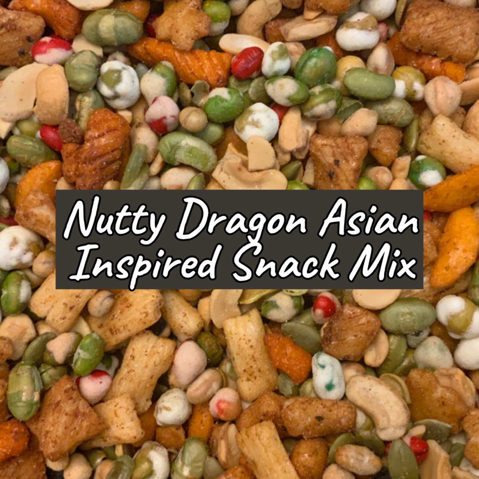 NUTTY DRAGON Asian Inspired Snack Mix, Cashews, Edamame, Wasabi Peas ...